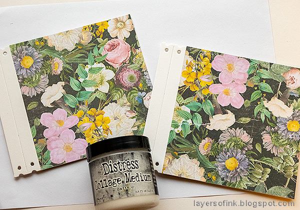 Layers of ink: Vintage Floral Folio Notebook