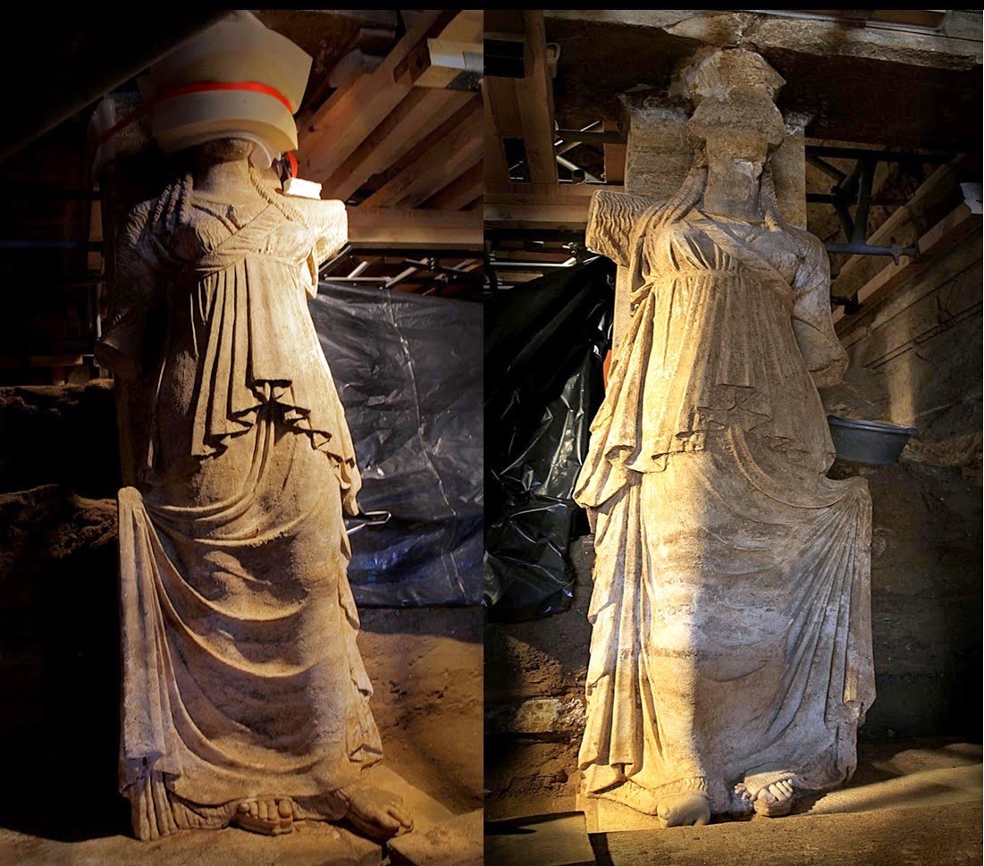 Amfipoli News: Οι Ταναγραίες Κόρες και οι Καρυάτιδες Κόρες της Αμφίπολης