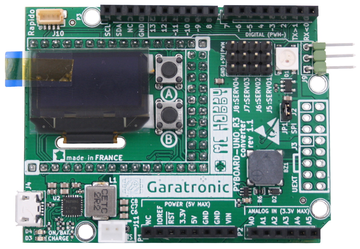Pyboard Uno R3 Carte En Vente Et Documentation Finalisée Mchobby Le Blog