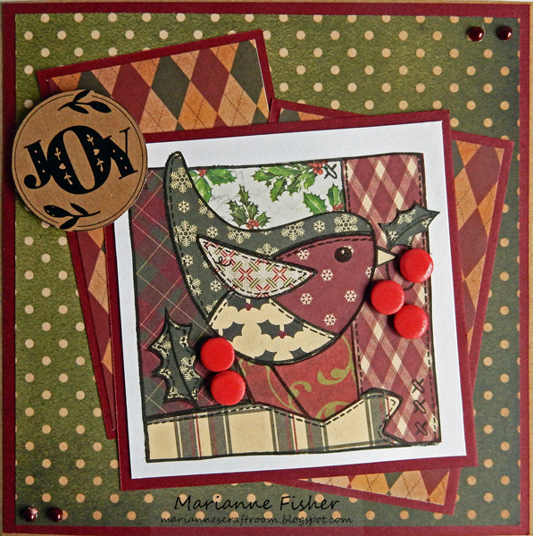 Marianne's Craftroom: Paper pieced robin