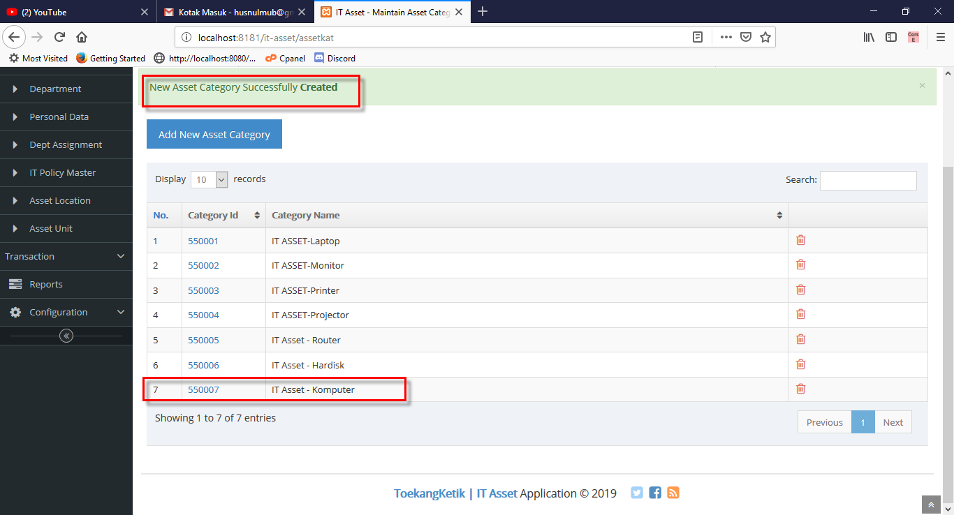 IT Asset Management Dengan PHP MySQL