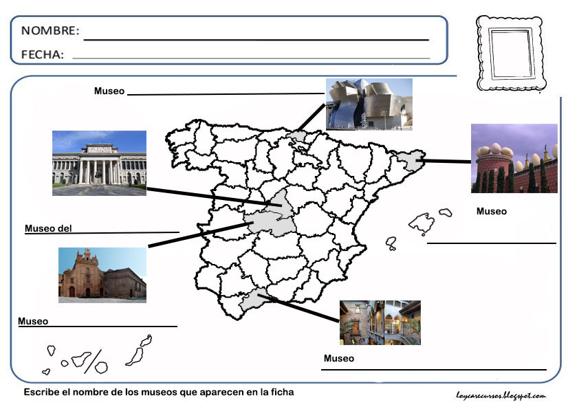 RECURSOS DE EDUCACIÓN INFANTIL: FICHAS PROYECTO MUSEO ( tercera parte)