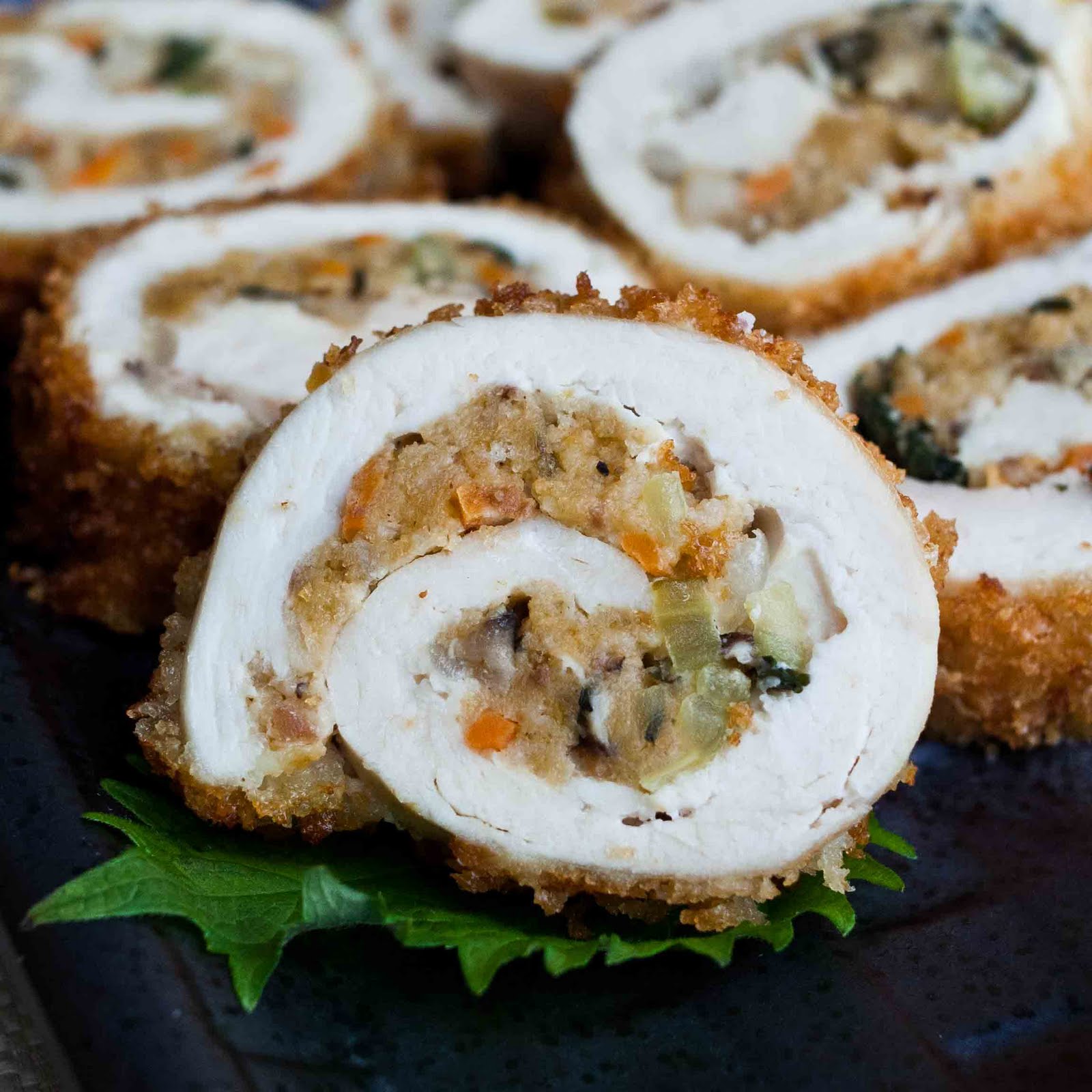 FOODjimoto: Stuffed Chicken Rolls with Shiso & Umeboshi