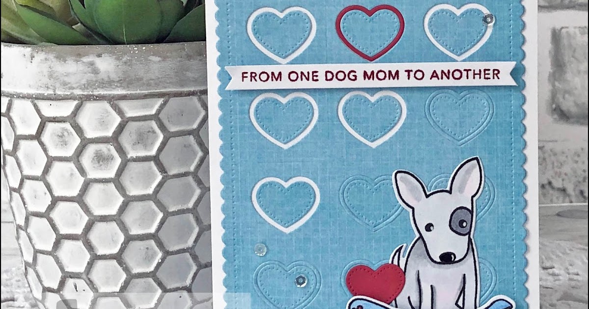 Painted Mountain Cards: Dog Themed 'Happy Mail' Card