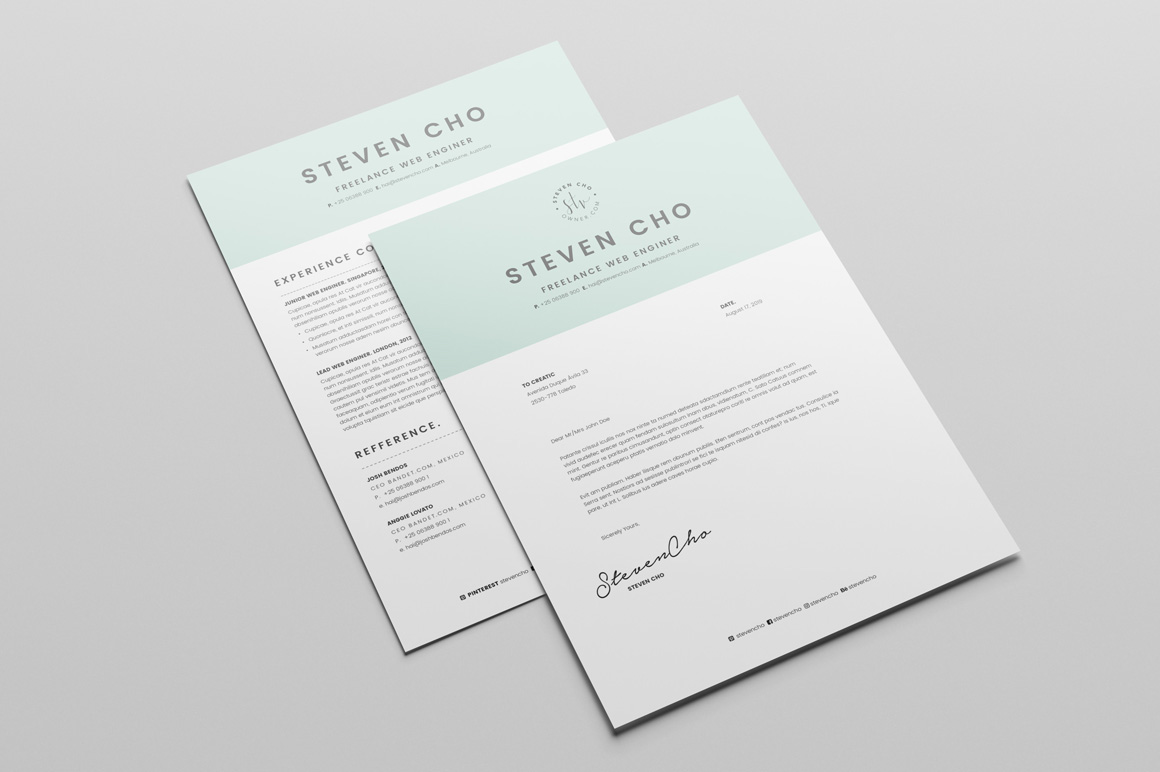 Indesign Letter Template ~ Resume Letter