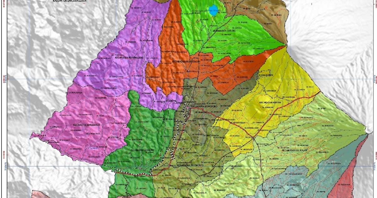 47+ Peta Kabupaten Wonosobo Lengkap Background