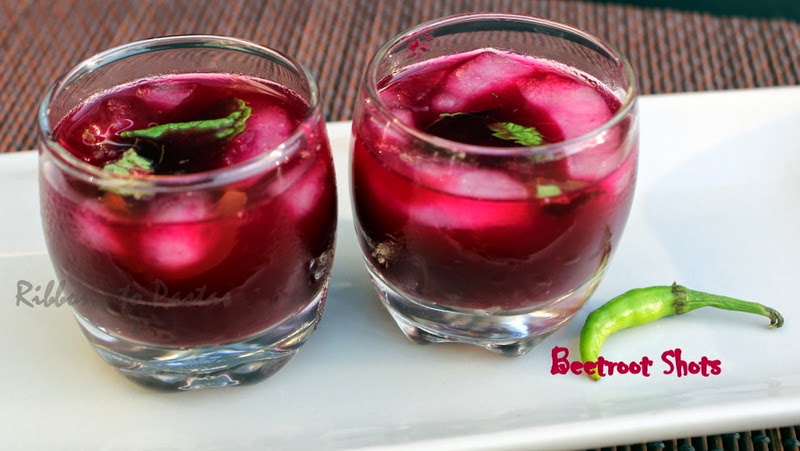 Beetroot Shots - Ribbons to Pastas