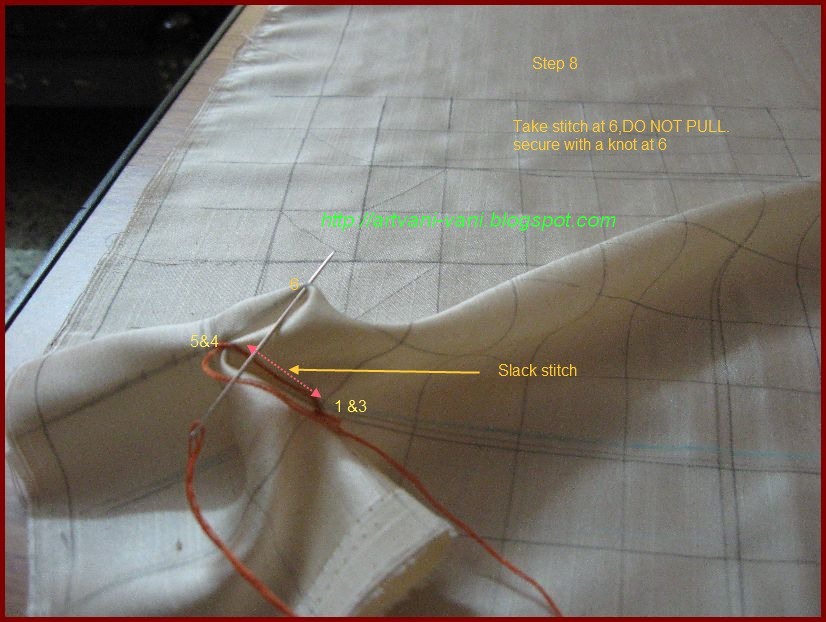 Vani's blog 2 : Canadian smocking by joining 2 points Shell design