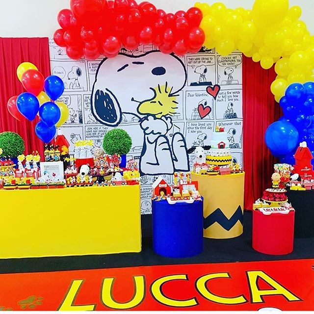 29 ideas de decoración para fiesta de Snoopy