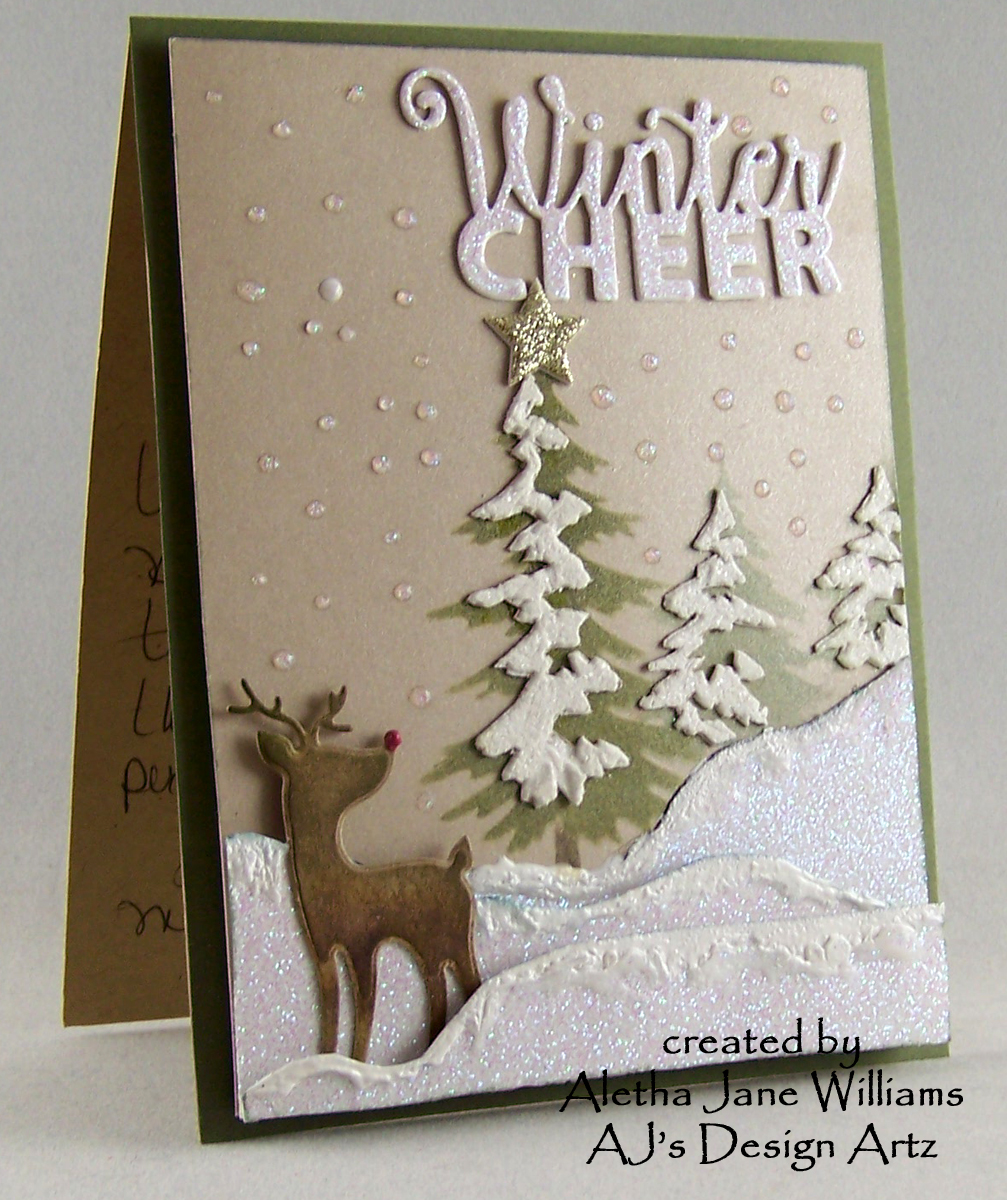 AJ's Designs: A Winter Cheer Card for My Husband