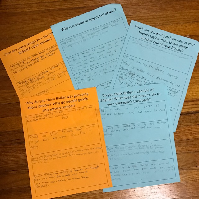 Gossip and Rumors Part 2 - "Trouble Talk" Lesson Plan - The Responsive ...