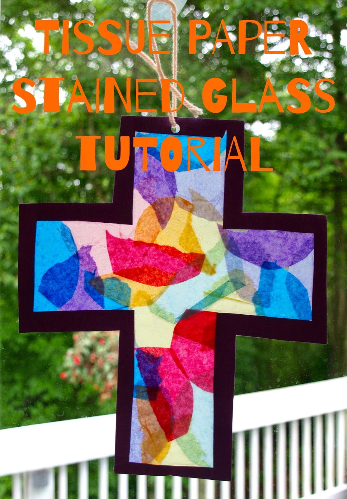 Glimmer Creations Tissue Paper Stained Glass Craft Tutorial Glimmer Creations Tissue Paper Stained Glass Craft Tutorial