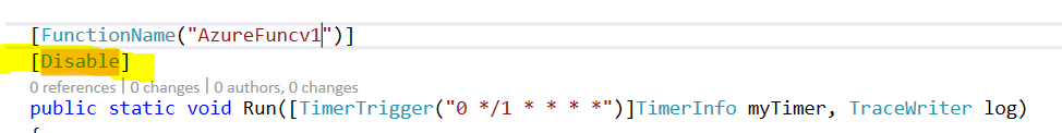 Disable Azure Function For V1 And V2