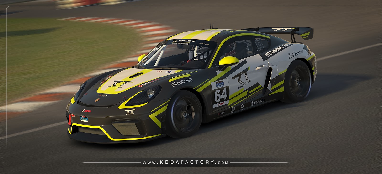 Koda Factory: RaceTech Competition Porsche 718 Cayman GT4 | iRacing