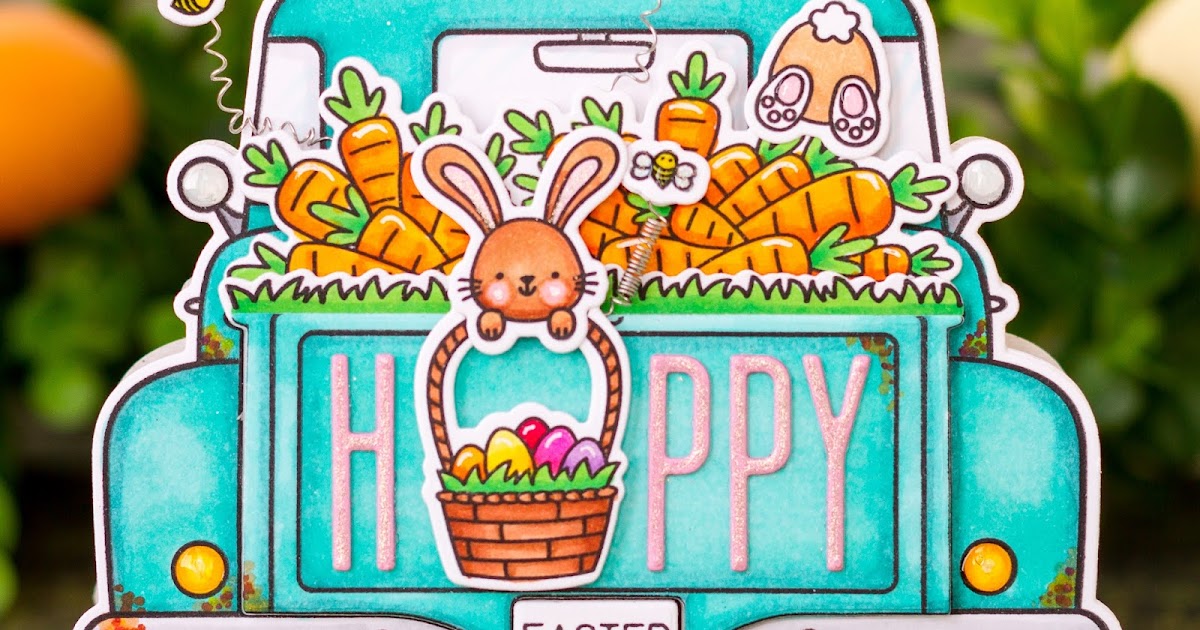 I Love Doing All Things Crafty: Hoppy Easter Pick Up Truck Shaped Card ...
