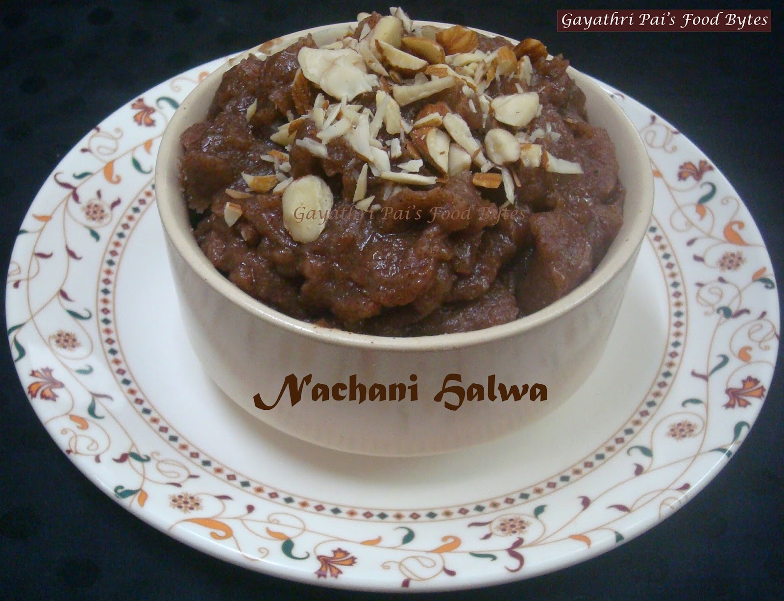 Gayathri Pai's Food Bytes: Nachani Halwa / Finger Millet (Ragi) Halwa.