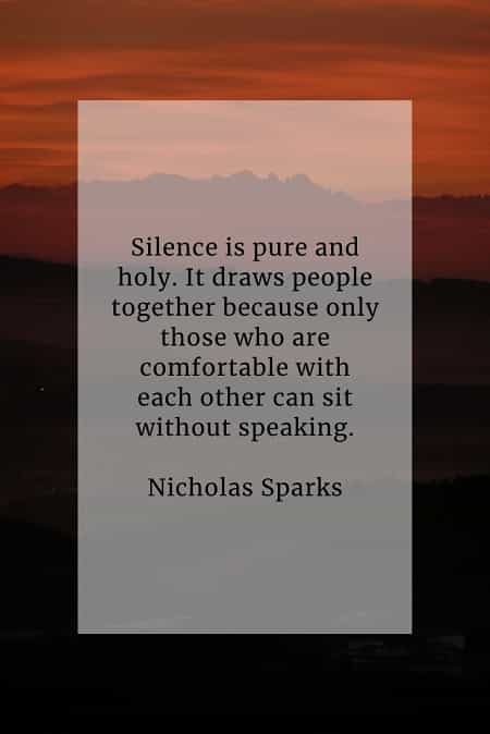 46 Silence quotes that will help reveal its true meaning