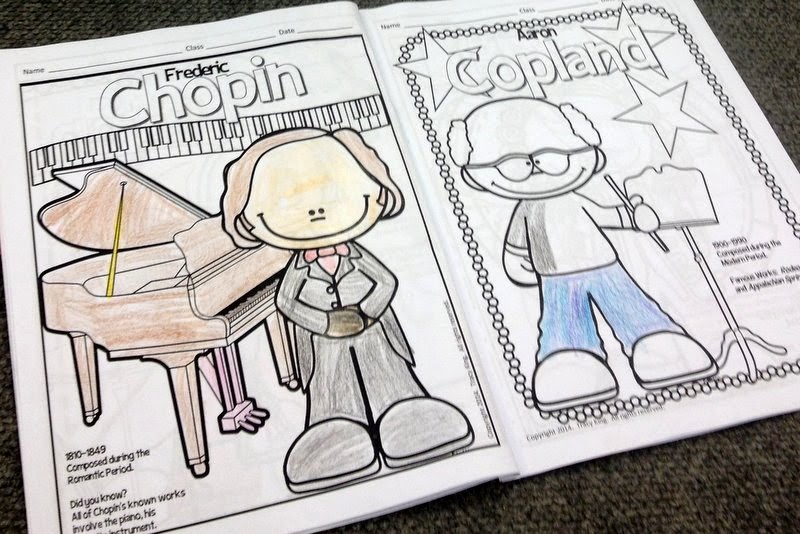 Mrs. King's Music Class: Coloring Composers