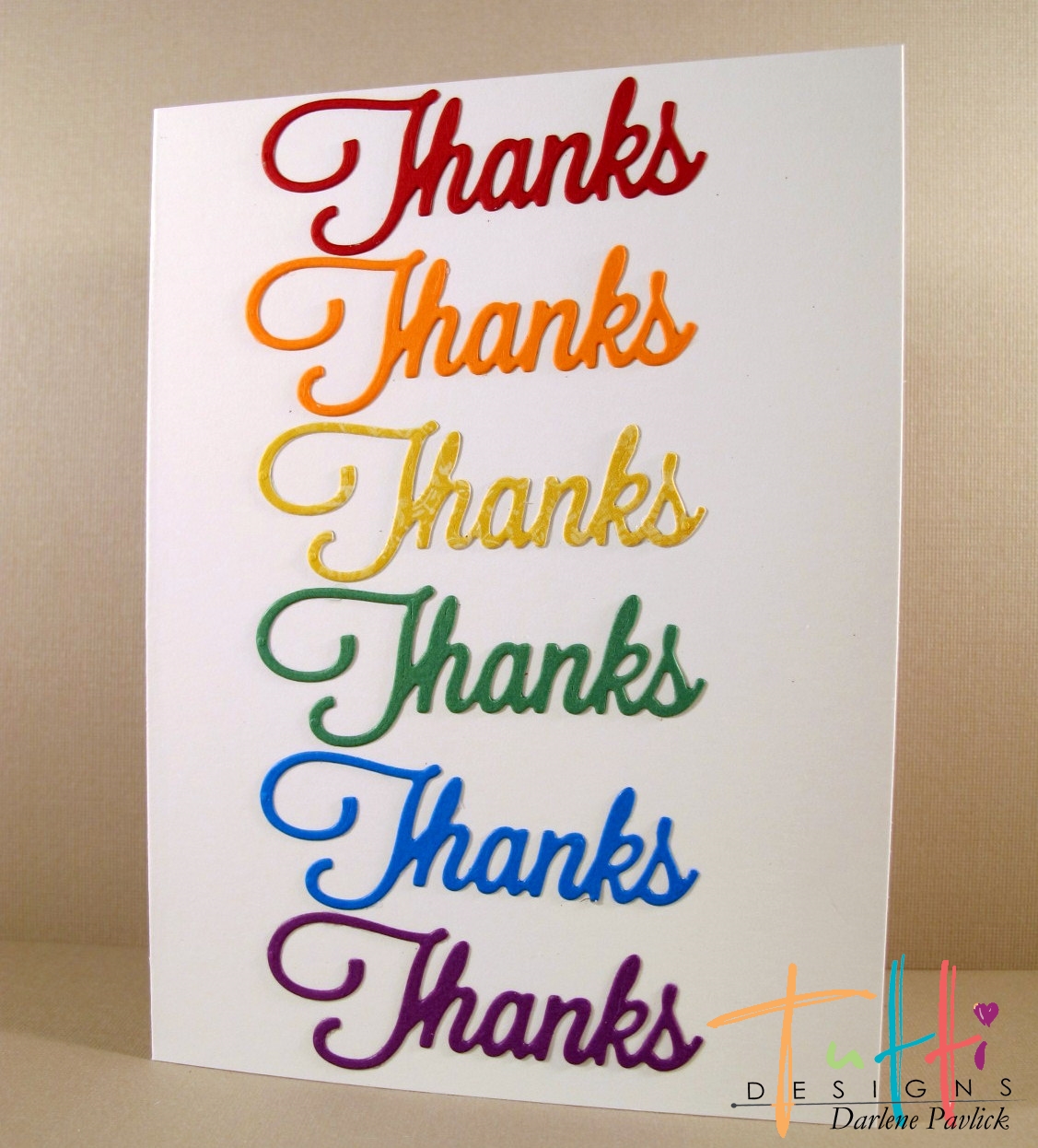 DAR'S CRAFTY CREATIONS: Tutti Designs - Thanks