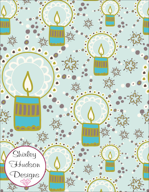 Hudson's Holidays - Designer Shirley Hudson: Candles and repeating patterns