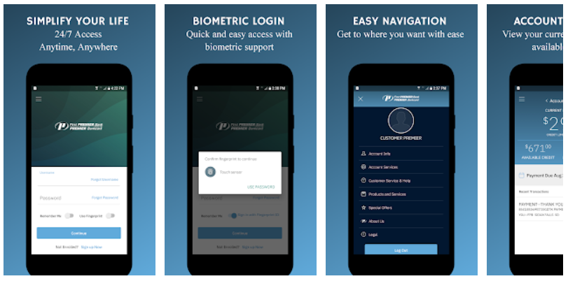 Download PREMIER Credit Card Mobile App - Youth Apps