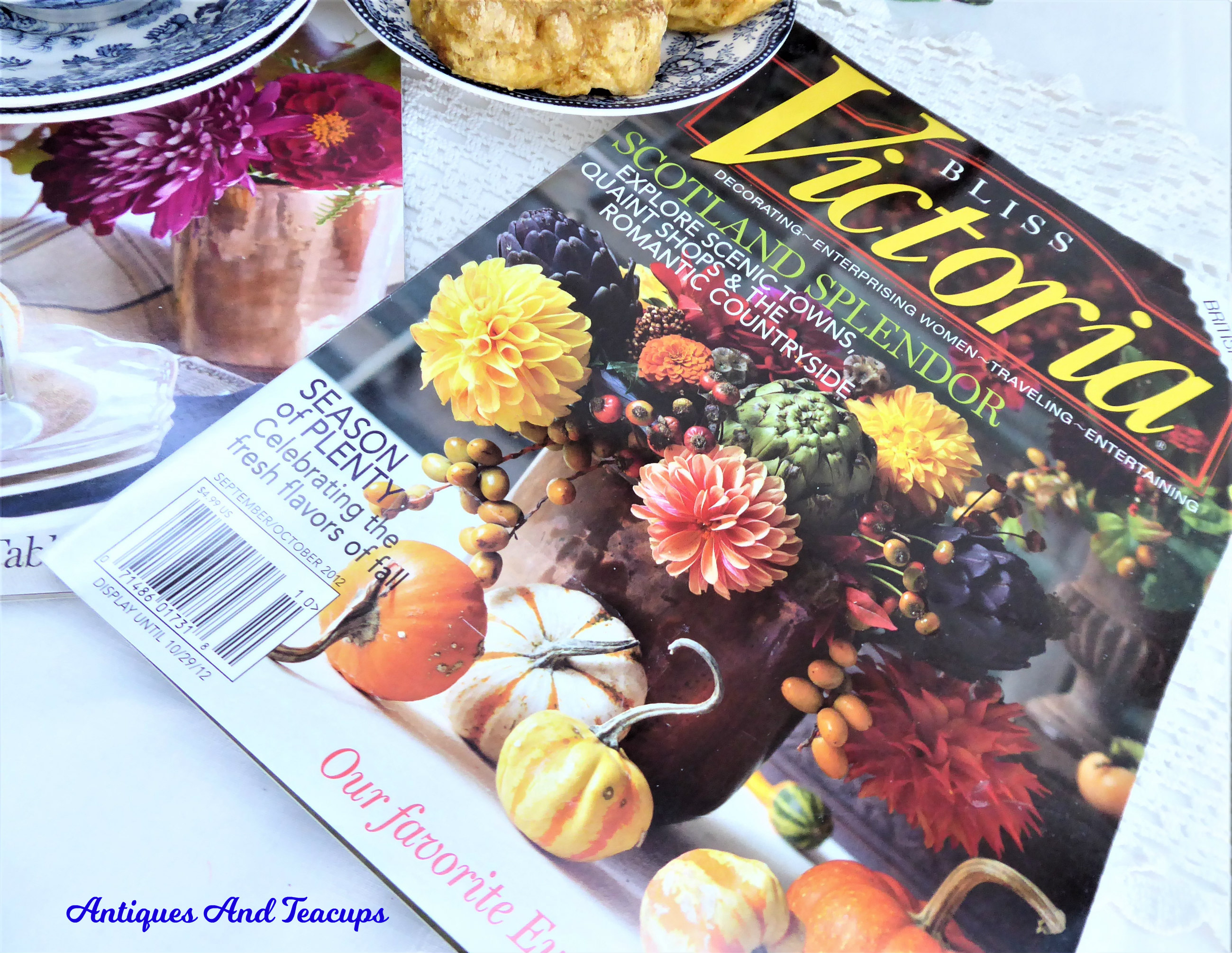 Antiques And Teacups: Enjoying Fall With Transferware, Victoria ...