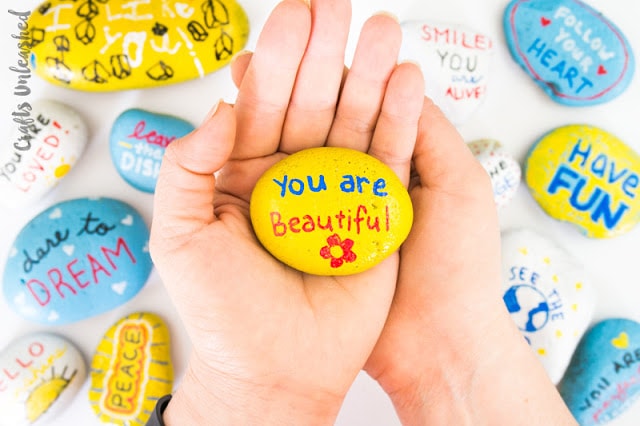 100+ Kindness Rock Painting Ideas & Sayings - I Love Painted Rocks