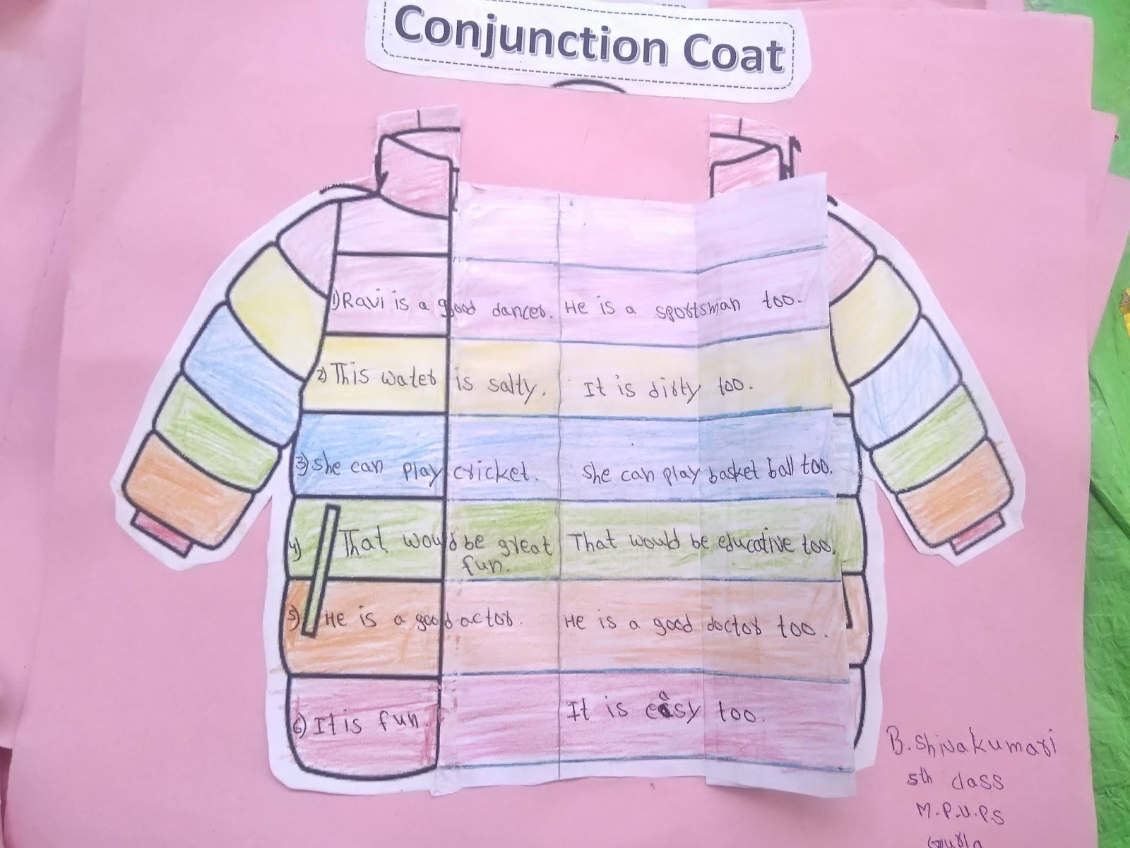 Creative and fun writing task for "Conjunctions"