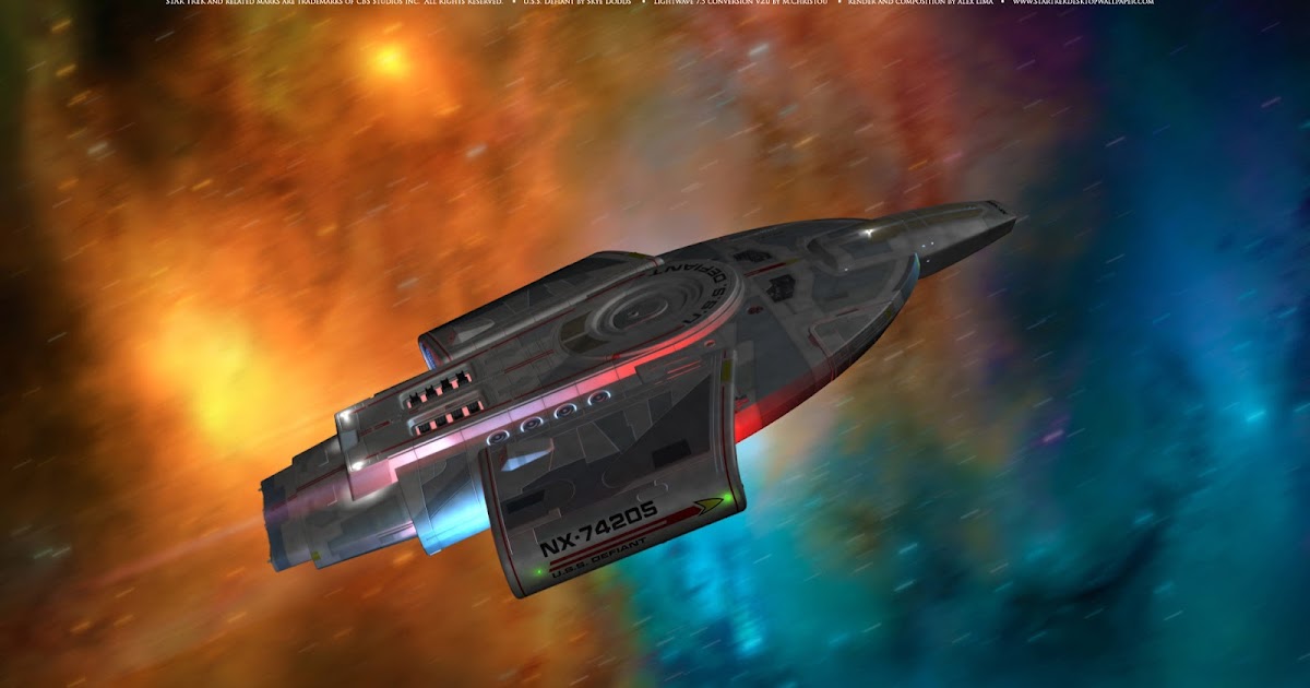 Star Trek: Star Trek USS Defiant NX-74205 At Warp Speed