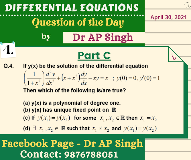 Higher Maths discussion by Dr AP Singh : NTA CSIR NET MATHS - Integral ...
