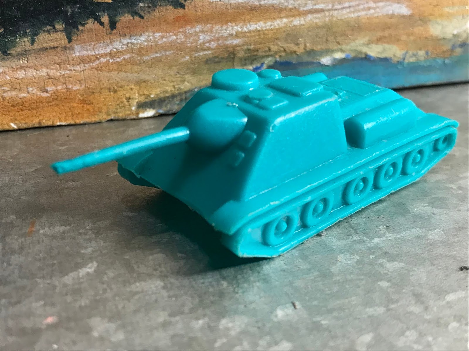 Space Garage: Three Small Plastic Vintage Russian Soviet Tanks, from ...