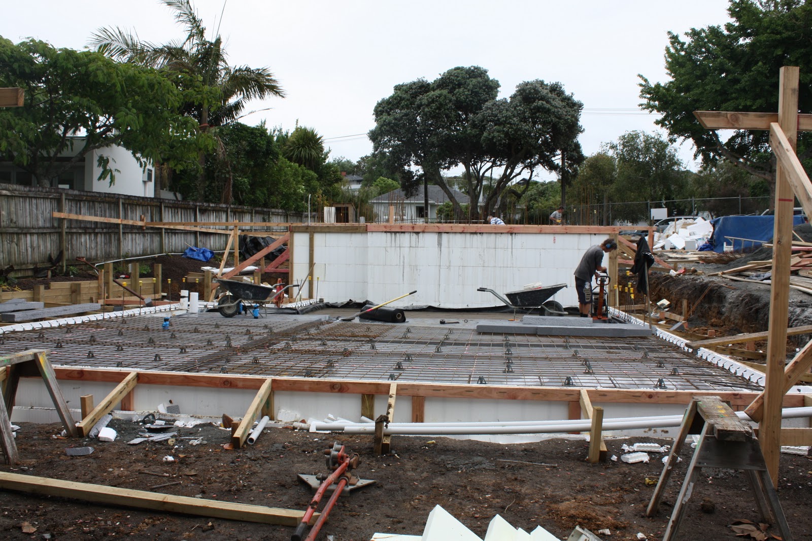 FLOOR SLAB - FIRST POUR | The New Zealand's First Passive House