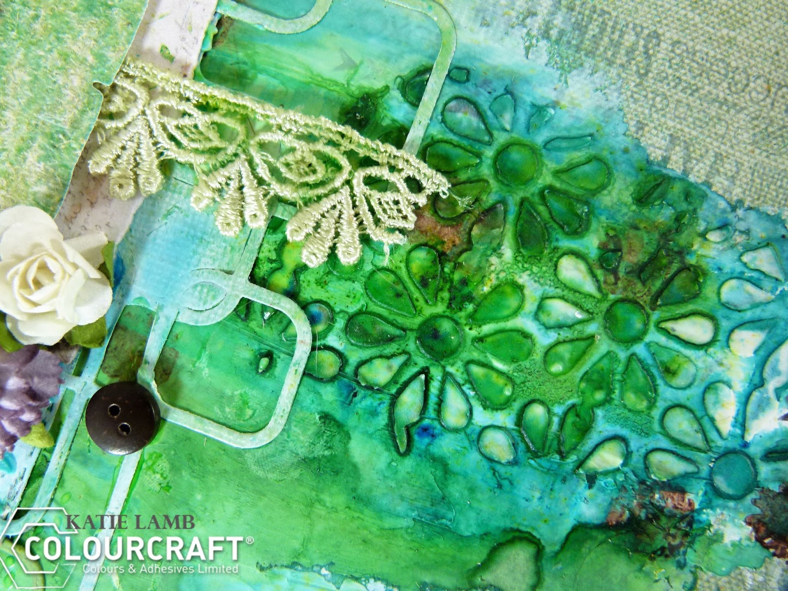 Creating Mixed Media Backgrounds With Brusho Powders | Life in a Snapshot