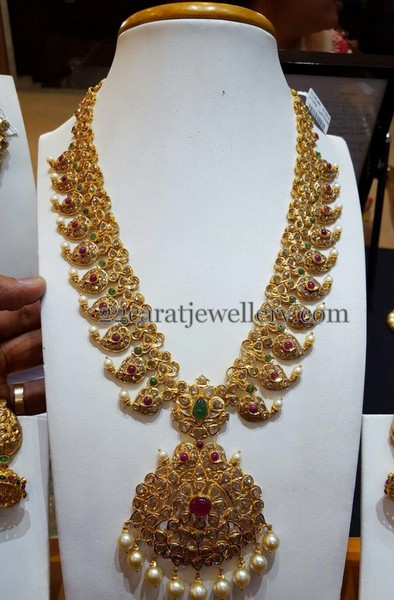 Uncut Mango Long Chain - Jewellery Designs