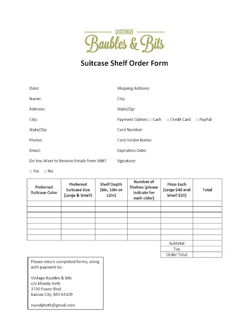 Vintage Baubles & Bits: The Making of Suitcase Shelves