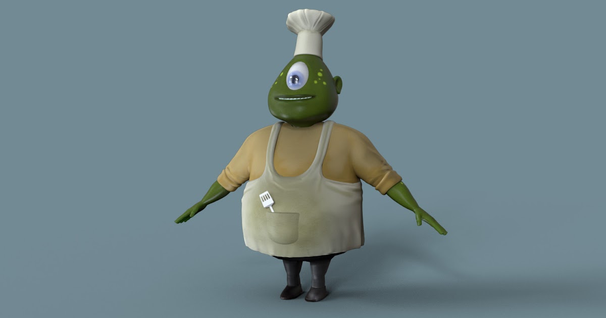 Mangesh Kondalkar's 3D Art Work: Alien Chef (Game Ready)