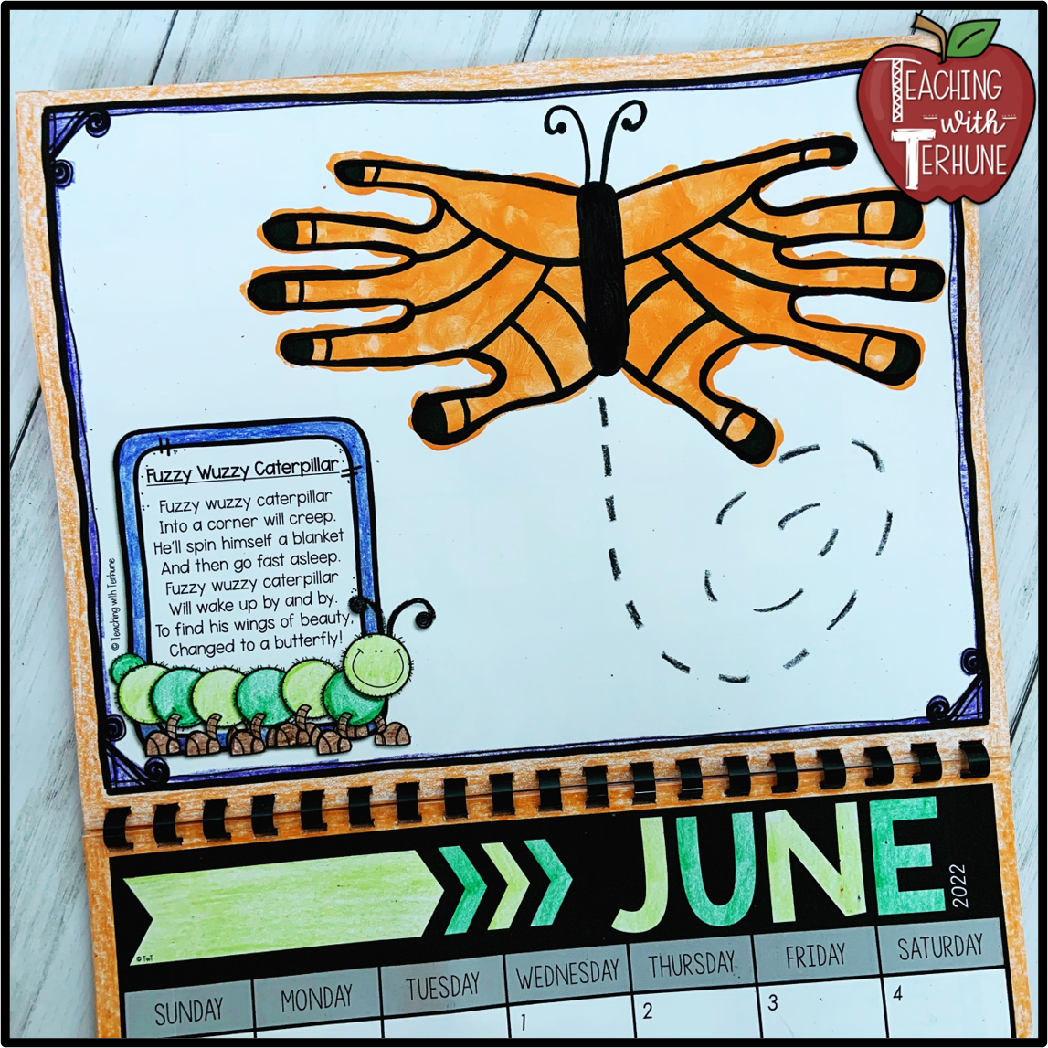 Teaching With Terhune: Handprint Calendar – Student Made Calendar for a ...