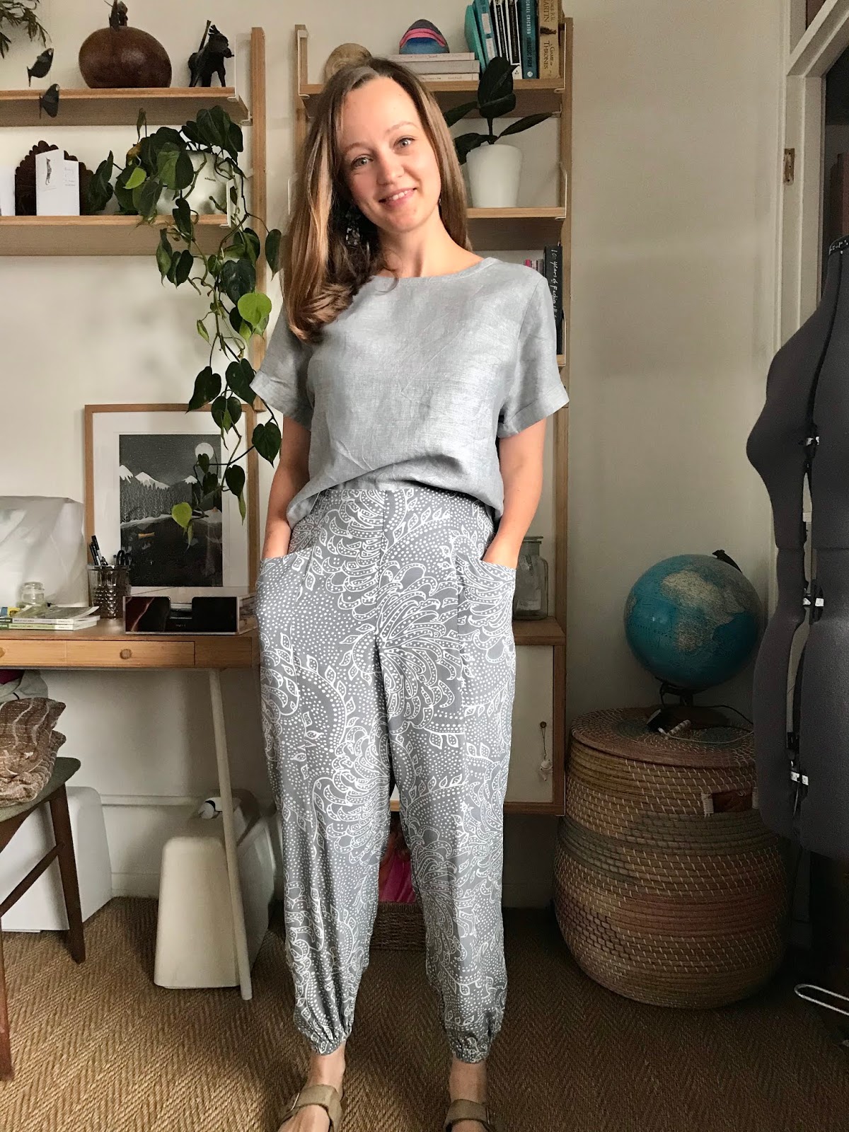 Diary of a Chain Stitcher : Linen Cielo Top and Rayon Pietra Pants Hack