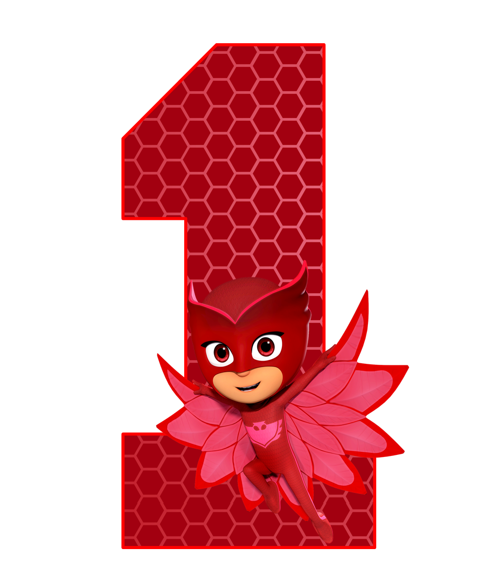 Kits imprimibles gratis : Números PJ Masks