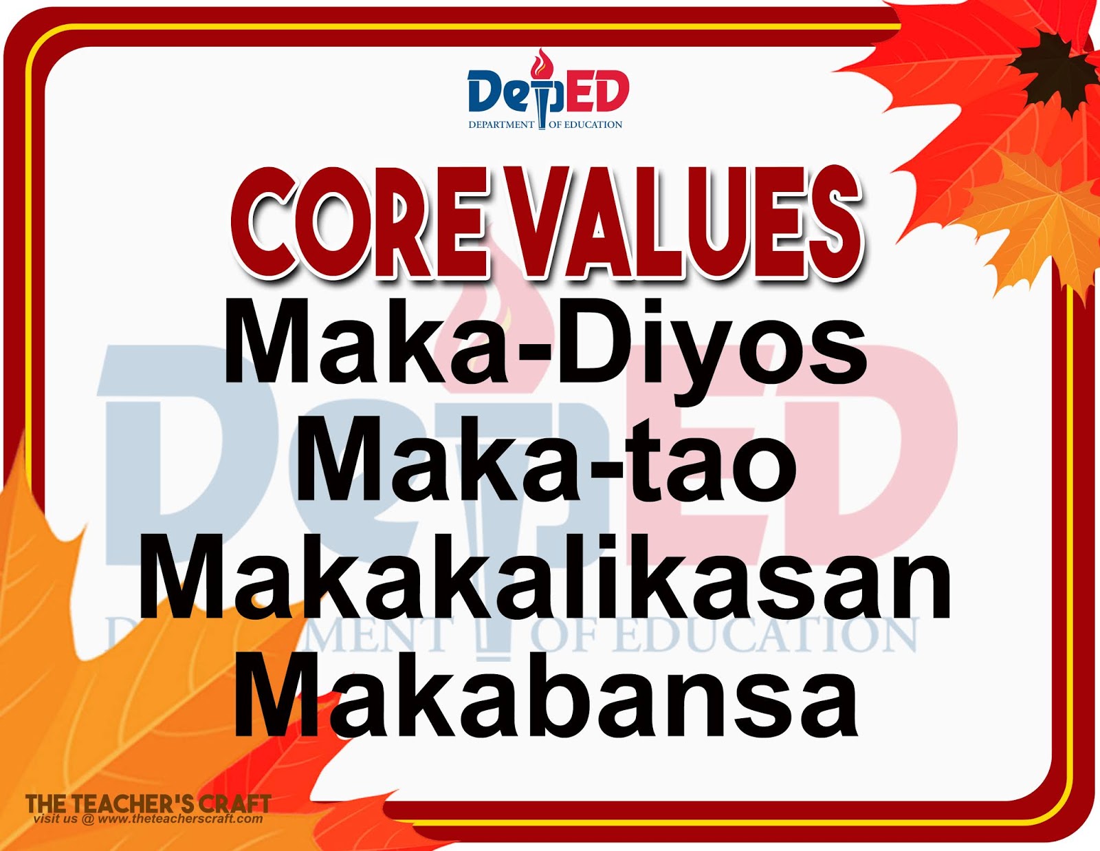 Vision, Mission, Core Values 9 Sets - The Teacher's Craft