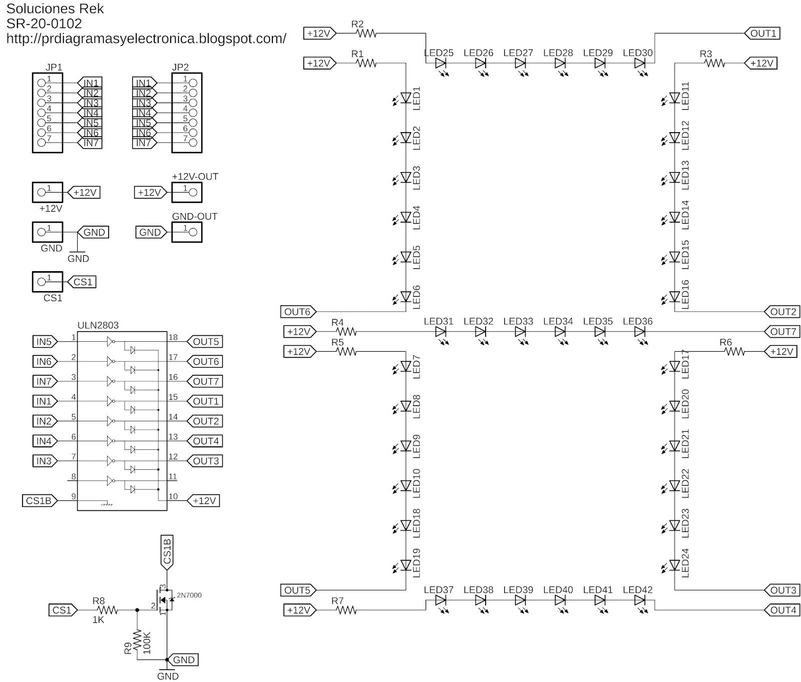 Producciones Rek, Diagramas y Electronica: SR-20-0102 Display 7 ...