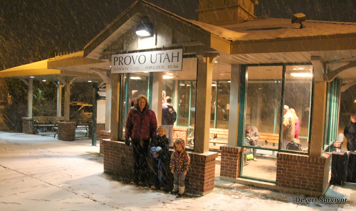 Desert Survivor: Winter Views from the Train: Provo, Utah to the Rocky ...