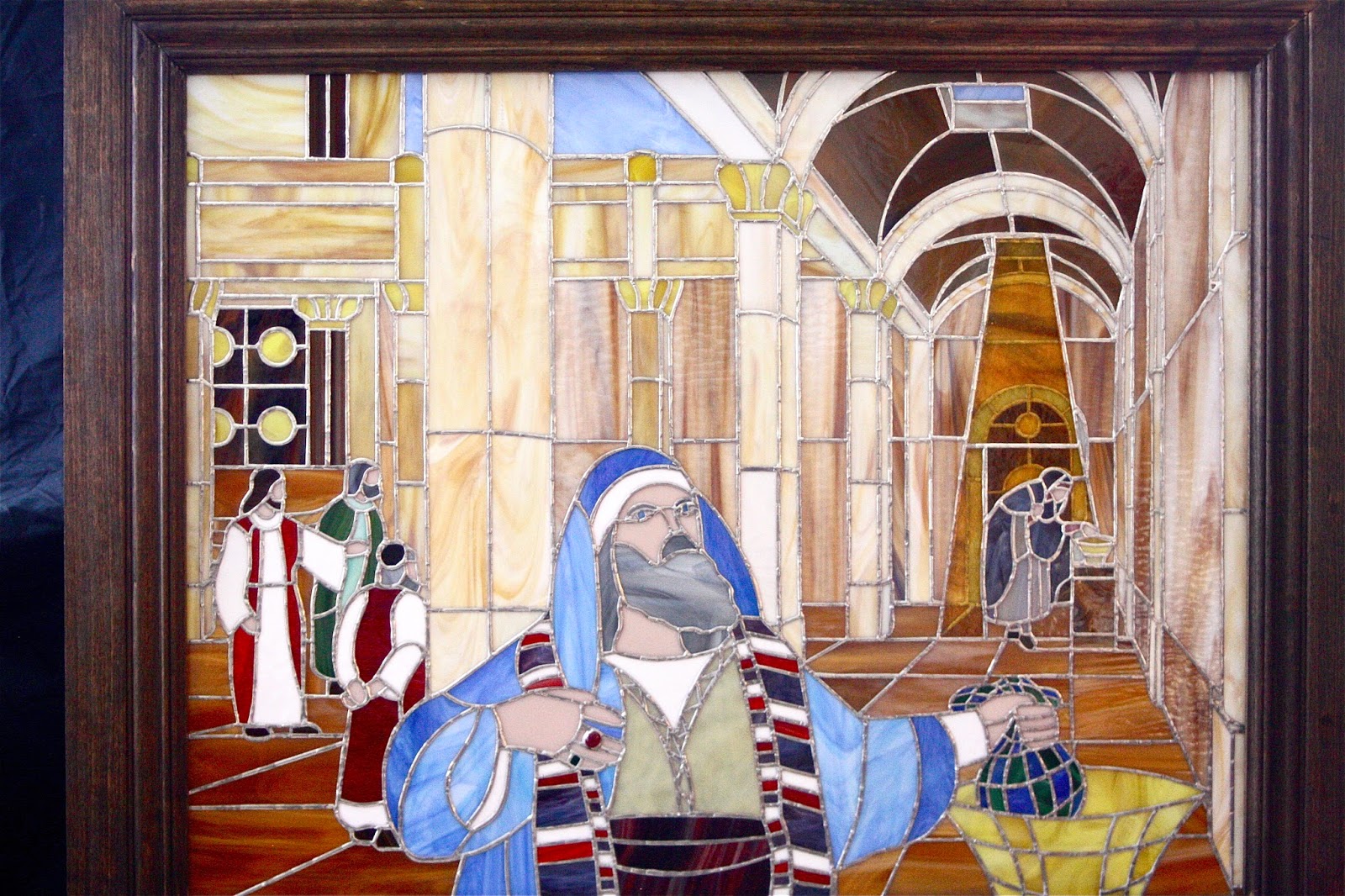 All Of Green Glass: "Windows of Heaven" Stained Glass Picture