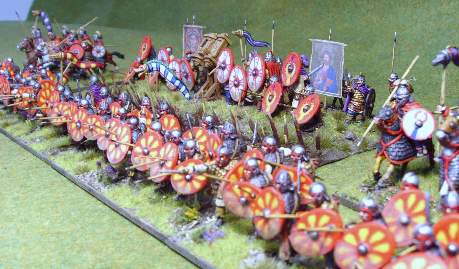Glasgow Mini Blog: finished 28mm late roman army including camp