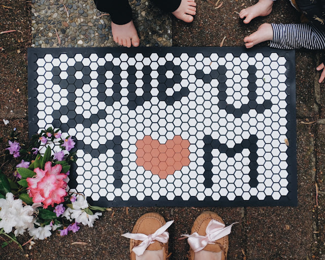 Domestic Fashionista: A New Doormat: Letterfolk Tile Mat