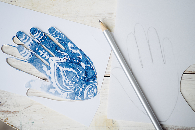 daily perfect moment: hand print tutorial