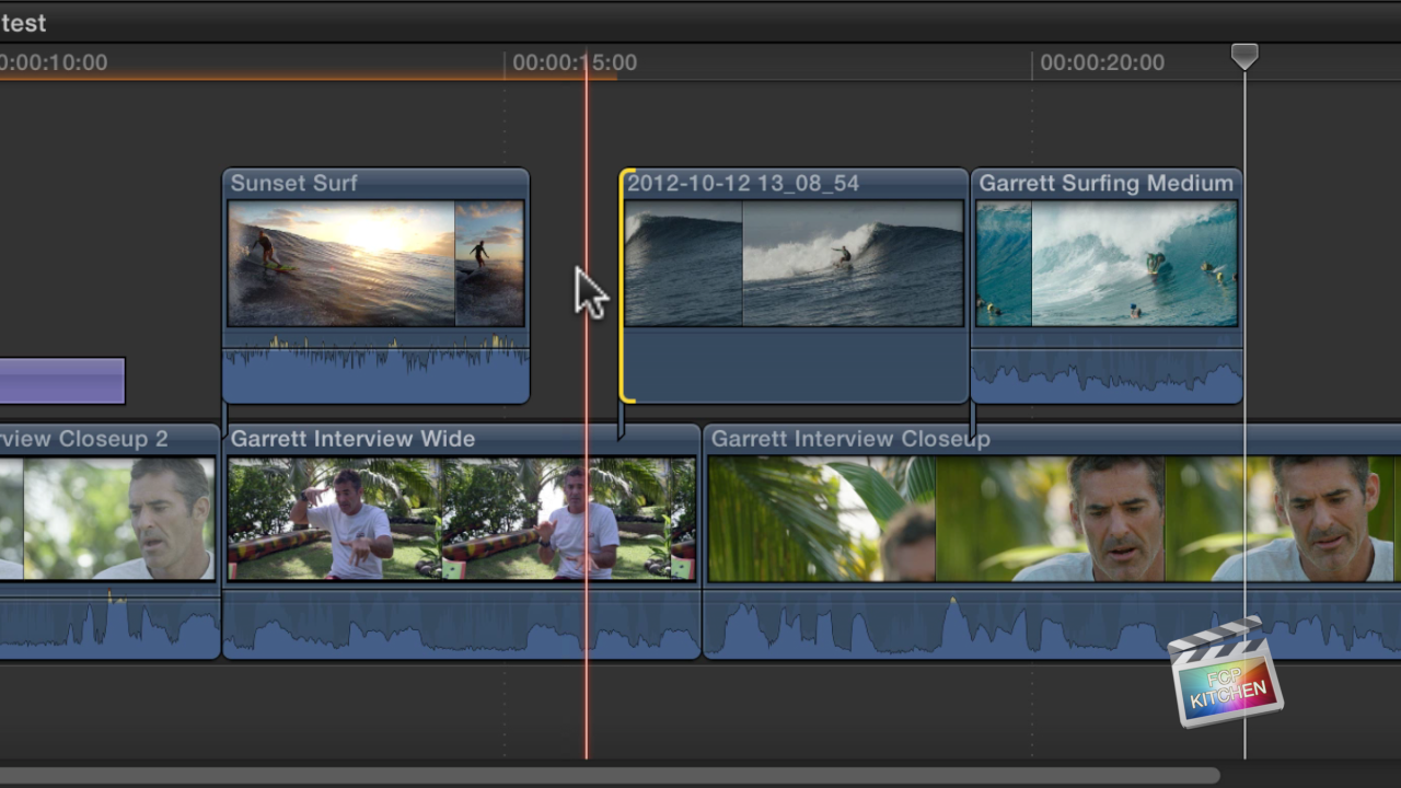 Final Cut Pro Kitchen: Crear y trabajar un Storyline en FCPX