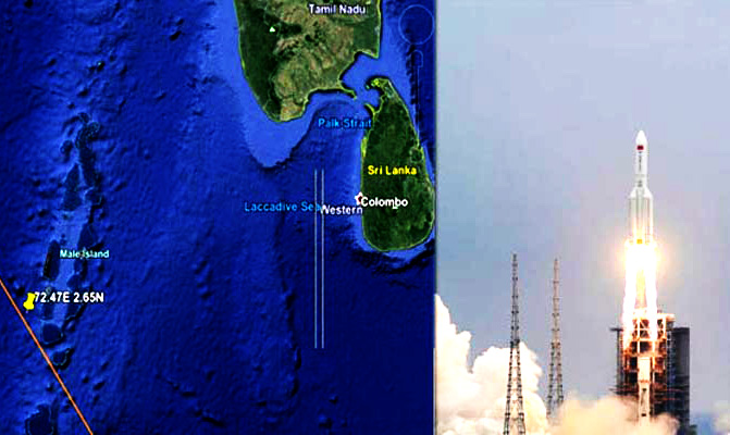 The wreckage of a Chinese rocket fell into the Indian Ocean , Stocks ...