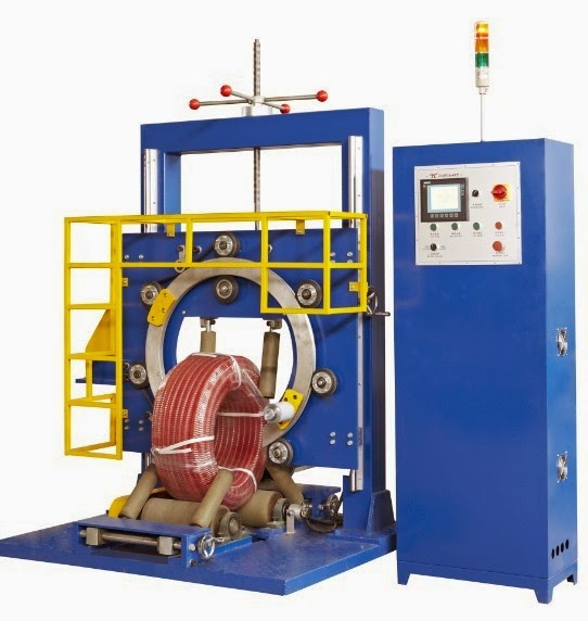 stretch wrapping machine,orbital stretch wrapper : hose packing machine ...