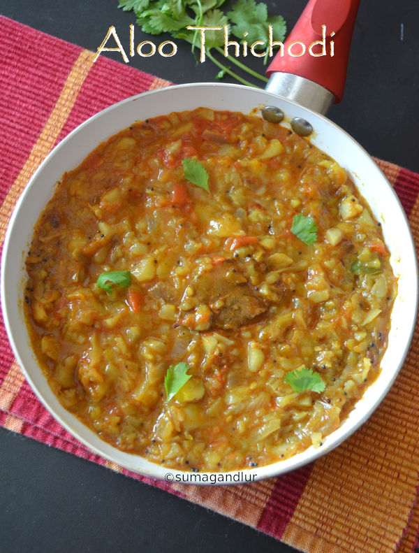 Veggie Platter: Aloo Thechauni / Aloo Thechwani / Aloo Thichodi